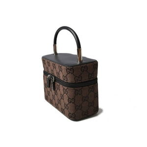 Gucci | Bags | Gucci Mini Vanity Bag Gg Maron Black | Poshmark